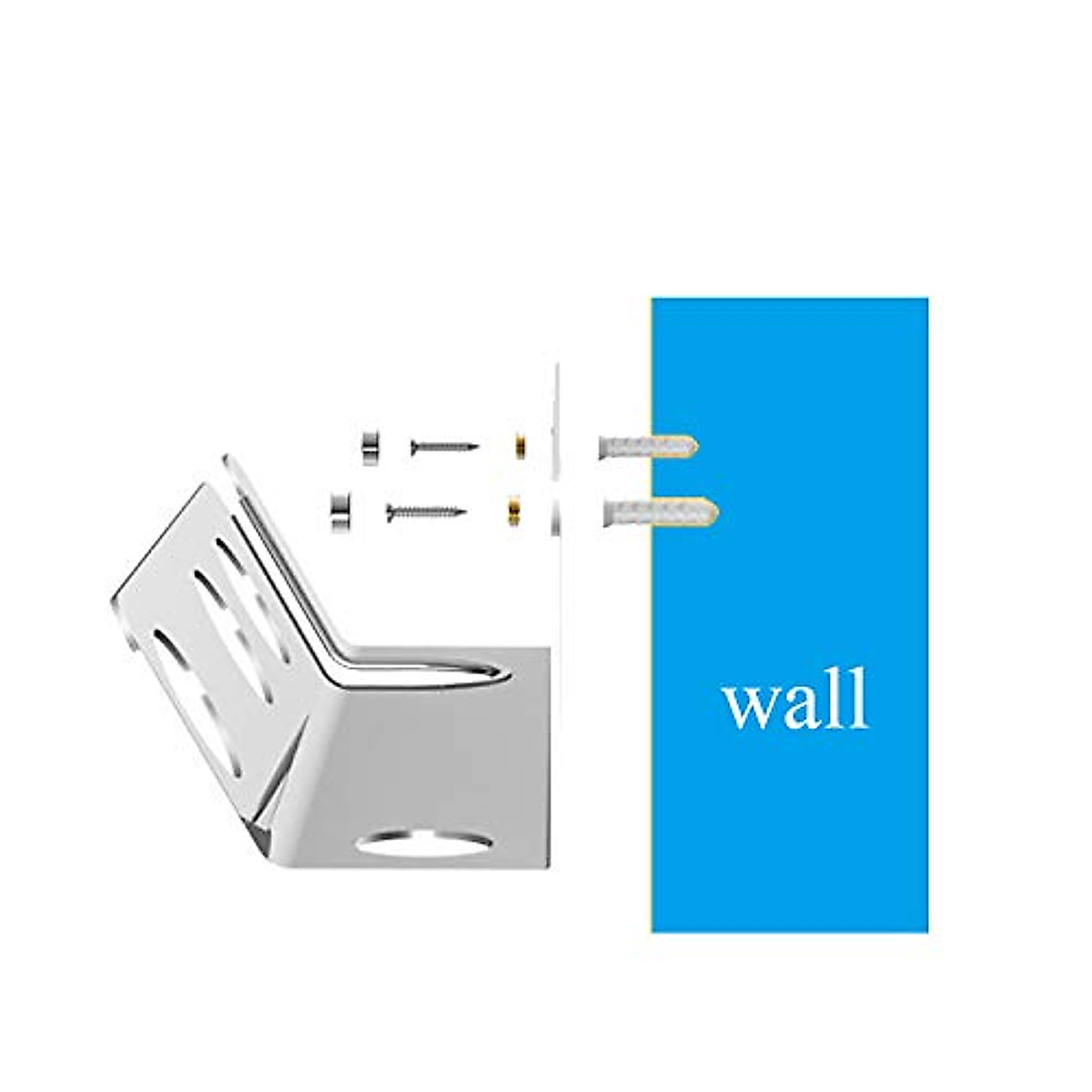 Hosoncovy Hairdryer Wall Mount Holder Stand Blow Dryer Rack Hook Organizer for for Dyson Supersonic Hair Dryer (Rose Gold)