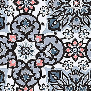 Vera Bradley Women's Cotton Hand Sanitizer Keychain, Lisbon Medallion, One Size