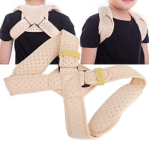 Clavicle Support, Clavicle Brace & Posture Corrector, Kids Back Brace Shoulder Belt for Injuries & Fractures and Shoulder Support Strap for Upper Back Straightening