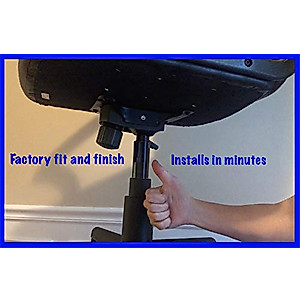 Office Chair Buddy XL - Fix Your Sinking Office Chair in Minutes - Up to 8 Inches of Height Settings - No Tools Needed, Black