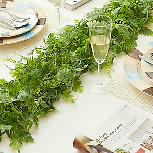 Astridia 2 Packs Hanging Artificial Plants Vine, 6.6ft Fake lvy Garland, Hanging Greenery Faux Plants for Wedding Party Room Garden Home Decor