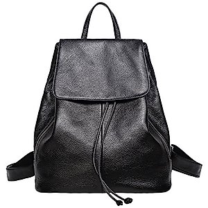 Genuine Leather Backpack for Women Elegant Ladies Travel Shoulder Bag