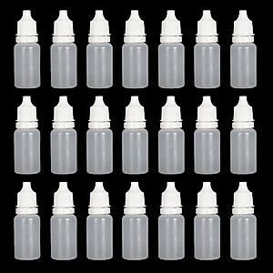 UUYYEO 25 Pcs 10ml Plastic Empty Squeezable Dropper Bottles Eye Liquid Dropper Bottles Eye Drop Bottle Dropping Bottles Small Juice Bottles Essential Oil Sample Bottles