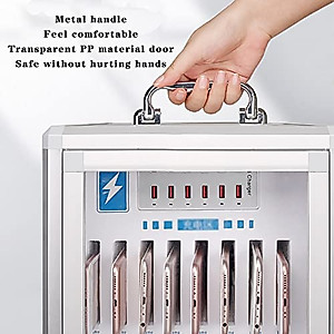 USB Rechargeable 12,24 Slot Mobile Phone Storage Cabinet Wall-Mounted Lockable Mobile Phone Storage Box Suitable for Schools, Factories, Conference Rooms (Size : 12)