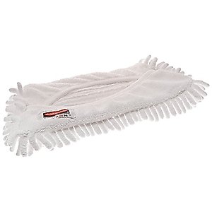 Rubbermaid Commercial Products HYGEN Quick-Connect Flexible Microfiber Mop Cover-Dust and Dirt, 11-inch, White
