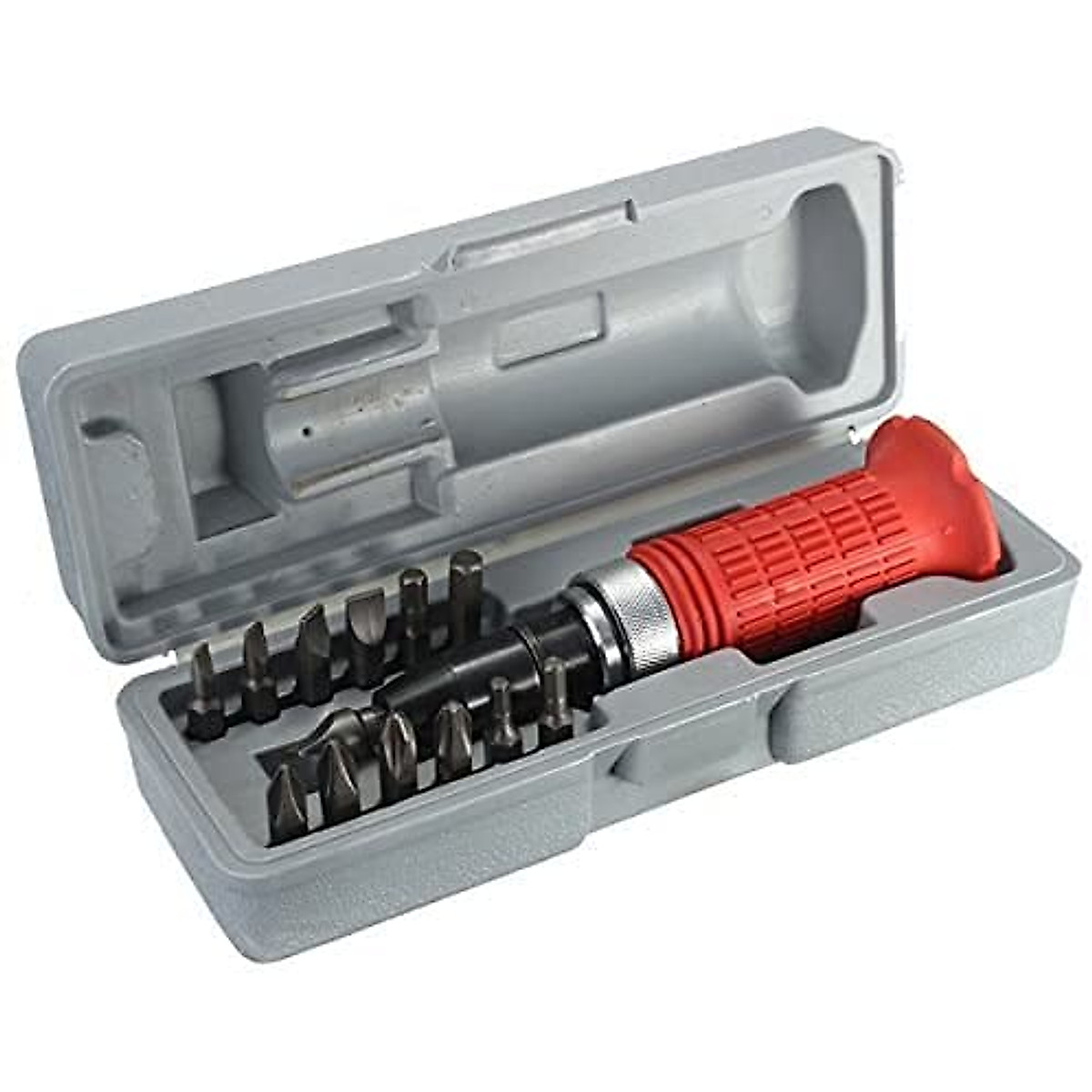 eoocvt 14pcs Heavy Duty Impact Screwdriver Driver Bits Tool Socket Set Kit With Case