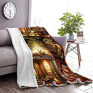 Juirnost Book Lovers Gifts Blanket,Gifts for Book Lovers,Gifts for People Who Like to Read,Gifts for Book Lovers Women,Reading Gifts,Librarian Gifts,Bookish Gifts,Book Club Gifts for Reading Lover