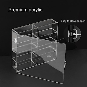 KISLANE Acrylic Display Case Compatible with Toy Cars, Matchbox Cars, 32 Slots Display Case for Toy Cars, Matchbox Cars(Extra Large-32 Slots)