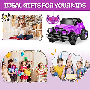 Ynybusi Remote Control Car RC Racing Cars, 1:20 Scale Remote Control Monster Truck, 2.4Ghz LED Light Off-Road Rc Cars,Toy Cars for Kids Boys Girls 6 7 8 9 10 Years old (Purple)