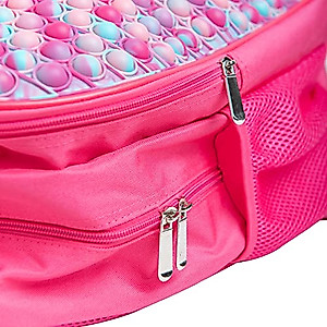 Fidget Pop-On-It Backpack for School, Backpack School Book Bags For Kids Teenagers with Bottle Side Pockets (A)