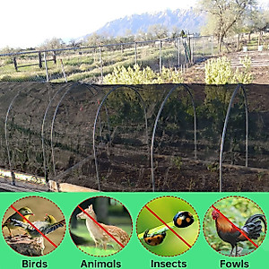 Mosquito Netting Garden Mesh Netting, 33x10Ft Bird Fine Patio Garden Screen Mesh Netting Barrier Hunting Blind Plant Protecting Net for Balcony Porch Protecting Your Skin Plants Vegetables DIY