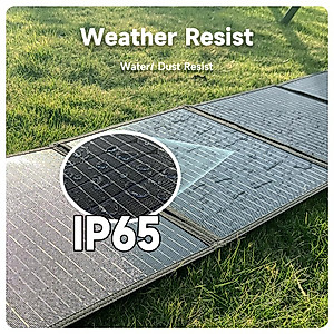 POWERWIN Foldable Solar Panel 110W, Portable with Carry Case, High 24% Efficiency, IP65 Water & Dustproof Design for Camping, RVs, or Backyard Use