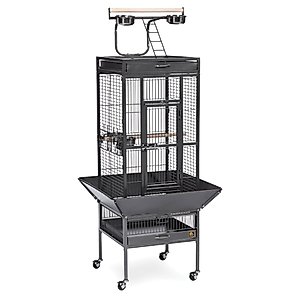 Prevue Pet Products Wrought Iron Select Bird Cage Black Hammertone 3151BLK