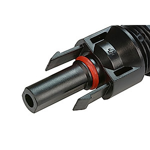 Temco 1 Pair 50 ft Solar Panel Extension Red Connector Male Female 12 AWG Gauge PV Cable Wire