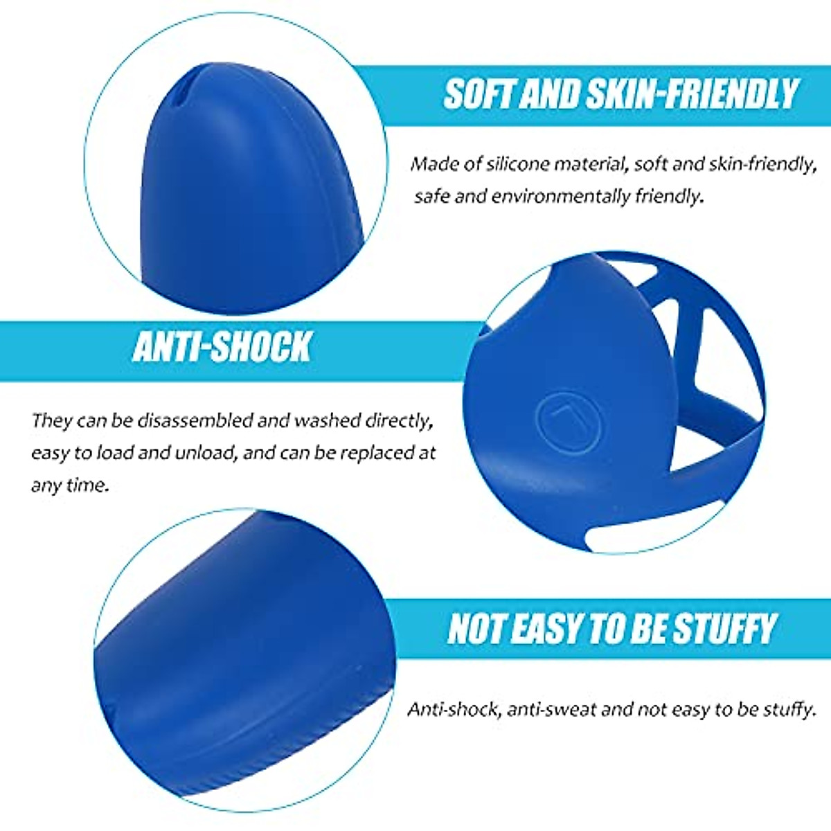 Silicone Covers- 1 Pair Creative Touch Controller Grip Covers Knuckle Straps for Oculus Quest 2