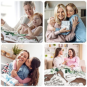 Mom Birthday Gifts for Mom from Daughter 50"X60" Mom Blanket, Mom Gifts for Birthday, I Love You Mom Throw Blanket, Moms Birthday Gift Ideas, Mother's Birthday Gifts Soft Fleece Flannel Blanket