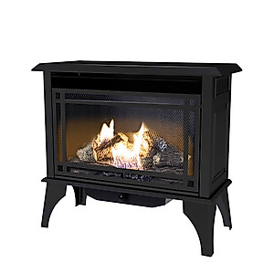 Pleasant Hearth VFS2-PH30DT 30,000 BTU 32" Intermediate Gas vent free stove, Black