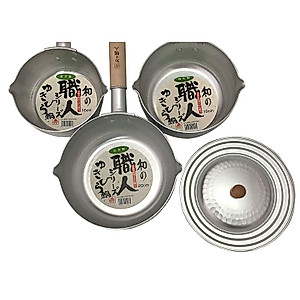 Taniguchi Metal Yukihira Pot Lid 6.3-7.9 inches (16-20 cm), Made in Japan, Lightweight, Japanese Artisan Series