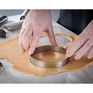 DS. DISTINCTIVE STYLE Cannoli Tubes Kit 12 Pieces Stainless Steel Canolli Shell Molds with Cake Ring Mold DIY Canoli Forms for Baking