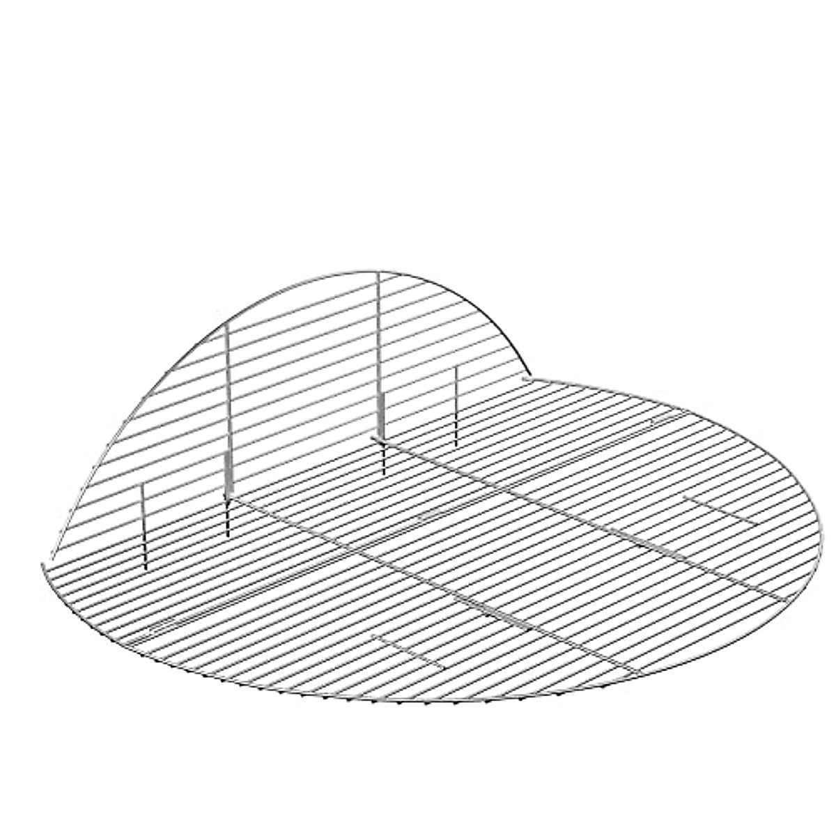 VEVOR Fire Pit Grates, Foldable Round Cooking Grate, Stainless Steel Tight Grid Campfire BBQ Grill with Portable Handle for Outdoor Picnic Party & Gathering, Silver (36 inch-No Handle)