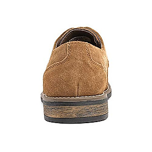 Bruno Marc Men's URBAN-08 Tan Suede Leather Lace Up Oxfords Shoes - 11 M US