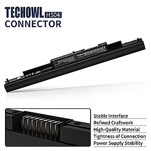 807956-001 Replacement Battery For Hp Laptop Battery, TECHOWL HS03 Battery Compatible With HP Spare 807956-001 laptop battery 807957-001 HP Battery HS04 - High-Performance Spare Battery [2600mAh/38Wh]