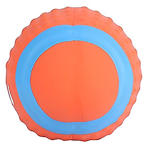 Qyebavge Durable Pet Rugby Toy Latex Squeaky Chew Ball for Dogs and Cats Teeth Cleaning Exercise Water Play