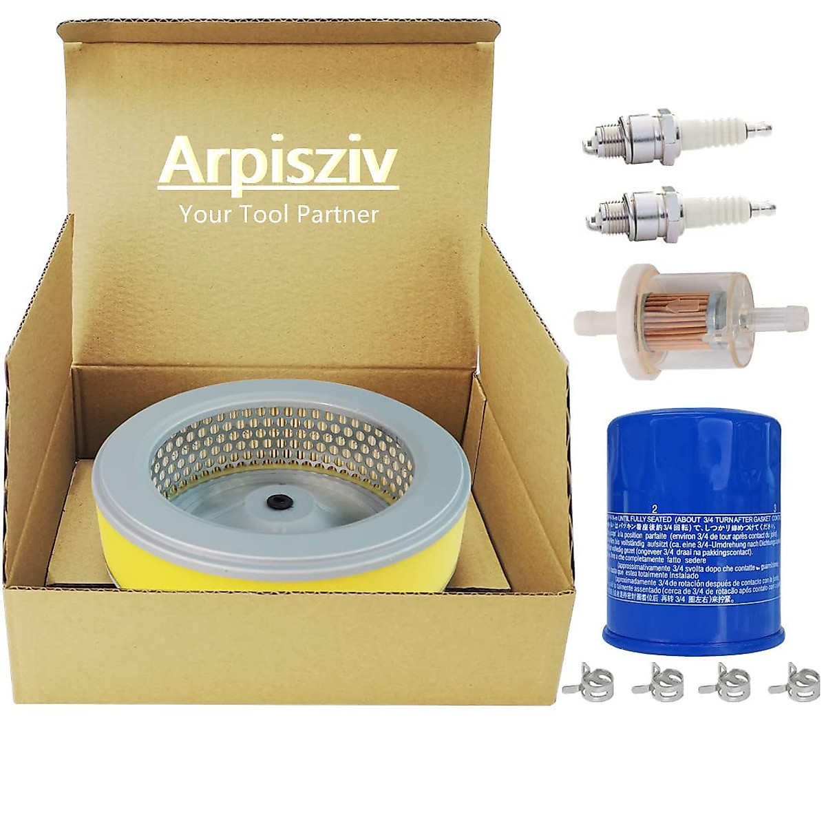 Arpisziv GX630R Air Filter Fit For Hnoda Engine Generator Lawn Mower GX630 GX660 GX690 Oil Filter Fuel Filter Spark Plug17210-Z6L-010 Replacement Parts