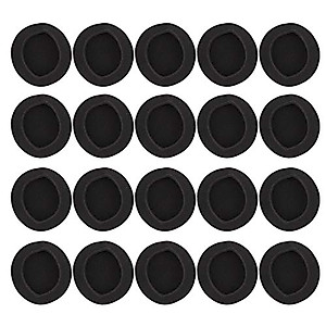 Mobestech Foam Earbud Earpad 40pcs Fit Memory Standard Pads Headphone Most Replacement Elastic Earphones Headphones Sponge Size Earpads Ear for Earpad Earphone Cm Foam Replacements Eartips