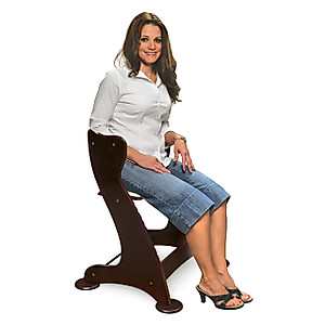 Badger Basket Embassy Wooden Height Adjustable Convertible Baby High Chair and Toddler Seat with Two Trays - Espresso