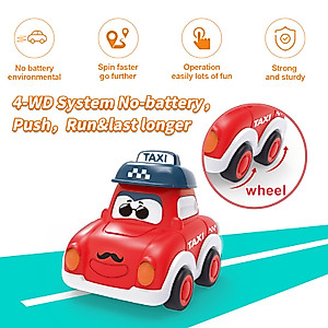 ZMZS Baby Toy Cars for 1 Year Old,Toddler Push and Go Toy Vehicle for 6 to 12 Months,Infant Rattle & Roll Toy Trucks,Preschool Learning Gift for 2 3 Years Old Boys Girls