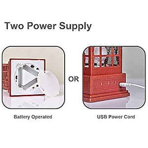 Lvydec Lighted Snow Globe Christmas Lantern - Musical Glittering Water Globe Lantern Decoration with a Snowman for Christmas Home Tabletop Centerpiece