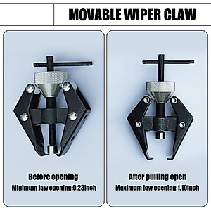 ZBGUN 1 PC Car Wiper Puller, Fixed Ball-Type Windshield Wiper Arm Deletion Special Tool, Universal Auxiliary Repair Accessories, Product Compatible with Cars, Trucks, Vans, SUVs, Trailers (Black)