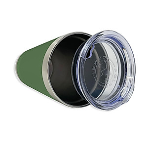 LaserGram 16oz Vacuum Insulated Pint Tumbler, ST Surgical Technologist, Personalized Engraving Included (Camo Green)