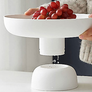 BESTonZON 2pcs Fruit Tray Wedding Accessories Cake Tray Wedding Cake Plates Decorative Pedestal Bowl Coffee Table Tray Plastic Wedding Cake Holder Party Dessert Stand Dessert Accessories Pp