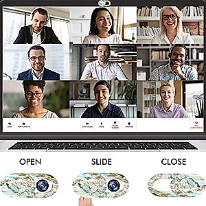 Jofeel Webcam Cover Slide, Ultra-Thin Laptop Camera Cover Slide Fit for MacBook Air Pro iPhone iPad Smartphone Mac, iPhone Camera Cover, Camera Blocker Design Protect Your Privacy and Security (3PCS)