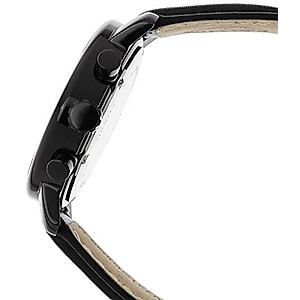 Rhett Chronograph Black Leather Watch