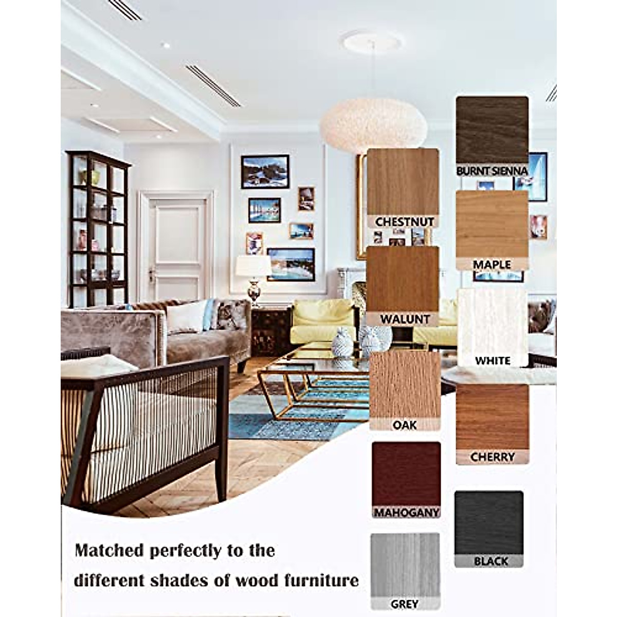 Furniture Markers Touch Up, Lifreer 21 Pcs Wood Filler Floor Scratch Repair Kits, Wood Markers and Wax Sticks with Sharpener Kit for Funiture Repair,Floor Scratch