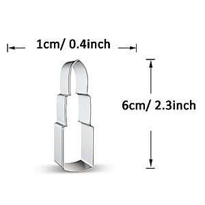 WJSYSHOP Mini Lipstick Cookie Cutter - B