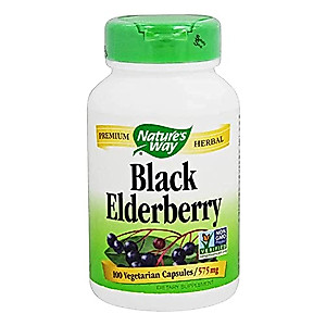 Nature's Way Black Elderberry 100 capsules Pack of 3