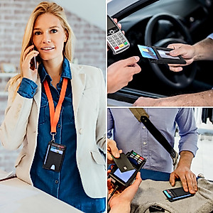 GEEAD Slim Minimalist Front Pocket RFID Blocking Card Holder Wallets for Men & Women