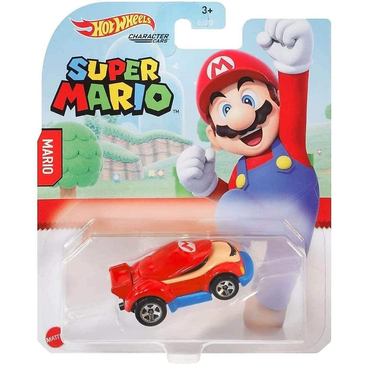 Hot Wheels 2021 Super Mario Character Cars Complete Set of 6 Diecast Vehicles from GJJ23-956G Release