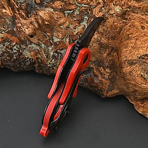 JUNZHIZHE Folding Knife Mini Pocket Knife Men's Pocket Knife, Exquisite EDC Folding Knife Box Knife, Daily Carrying Small Tool, Men's Gift (8Pack) (s)