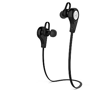 New Q9 Bluetooth Headphones, Bluetooth Earbuds V4.1 Wireless Sports Headphones Sweatproof Running Gym Stereo Headsets/for iPhone 6s 6s Plus Galaxy S7 Edge S6 and Android Phone£¬Black£¨1 PCS