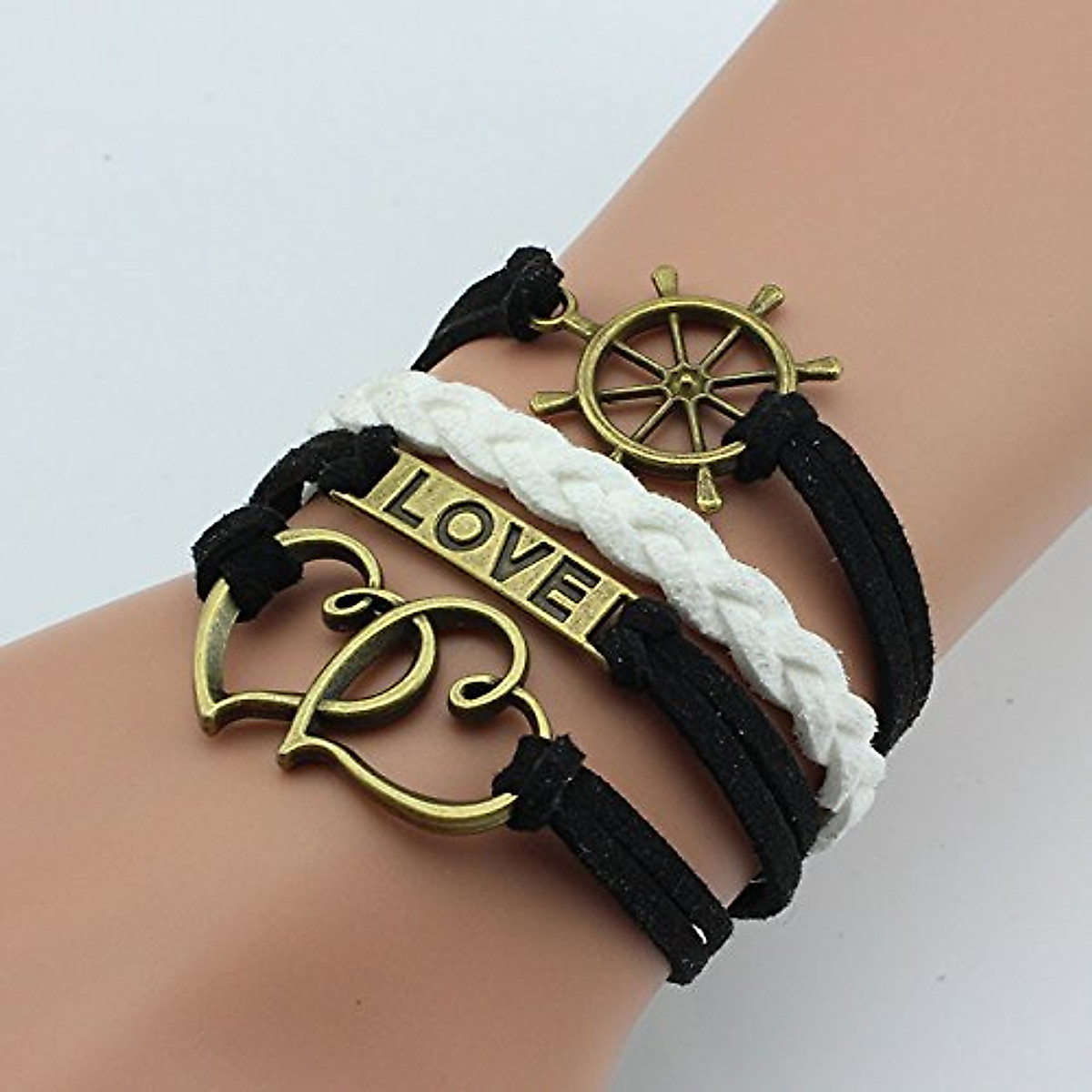 100 Grams Assorted Love Heart Shape Punk Steampunk Charm Pendant Connector for DIY Necklace Bracelet Jewelry Making Accessories