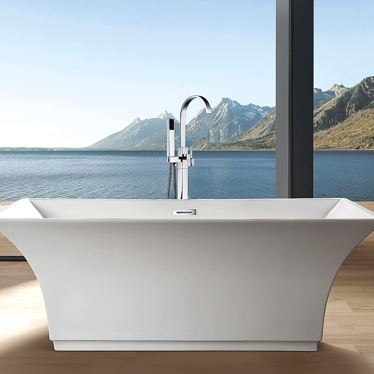 Freestanding Bathtub Faucet with Hand Shower