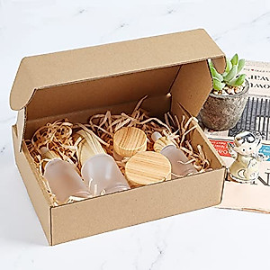 PHAREGE 7x5x2 inch Shipping Boxes 25 Pack, Brown Corrugated Cardboard Mailer Boxes, Small Mailing Boxes for Packaging Small Business