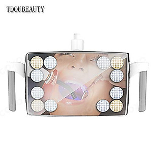 CX249-24 36W LED Shadowless dental lamp with 12 High Power LED Bulbs touch button and sensor dual control switch Adjustable 22MM TDOUBEAUTY