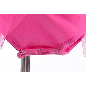 Szytypyl Princess Peach Costume for Baby Girls Halloween Outfit Pink Dress Up with Headband