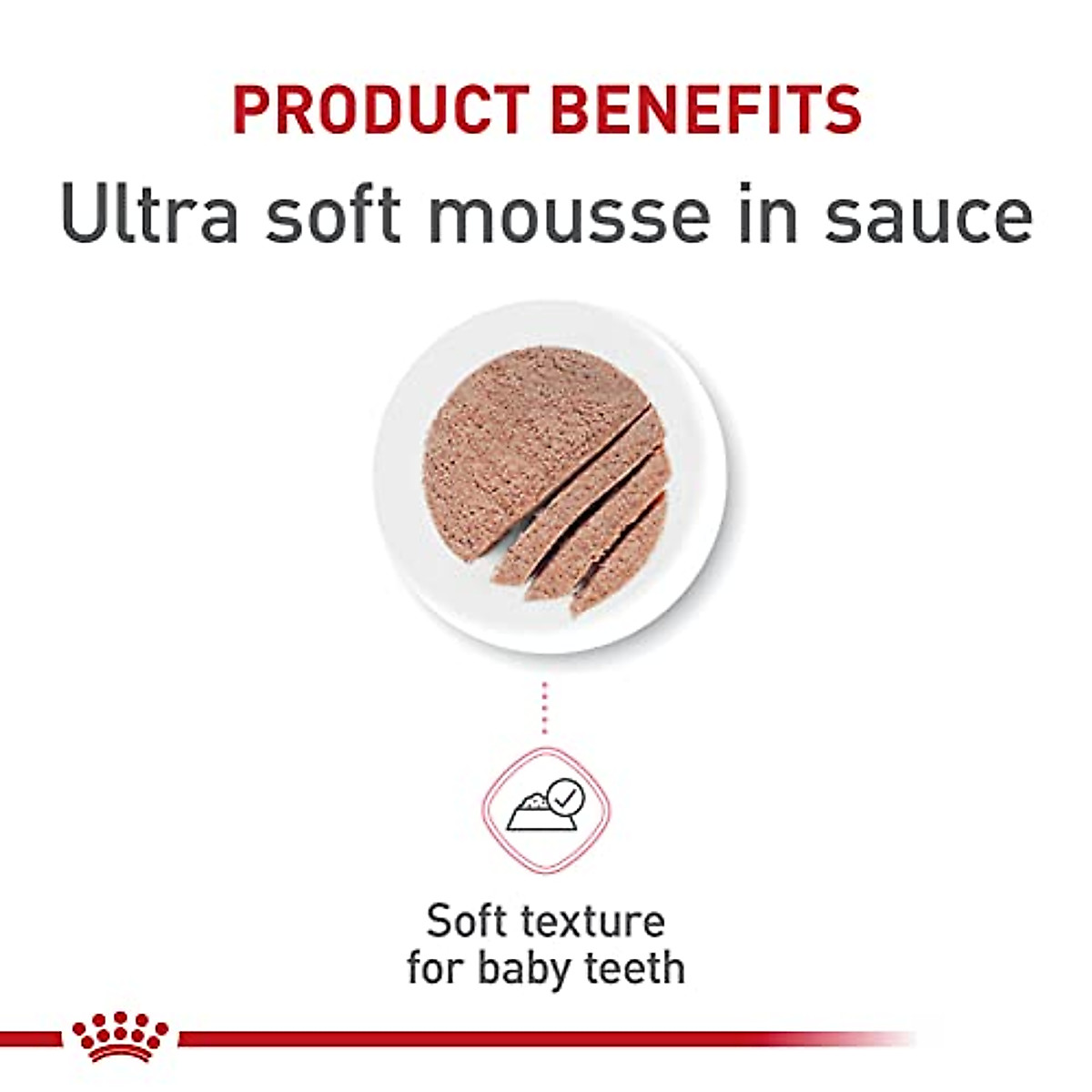 Royal Canin Feline Health Nutrition Mother & Babycat Ultra Soft Mousse in Sauce Canned Cat Food, 3 oz cans 6-pack